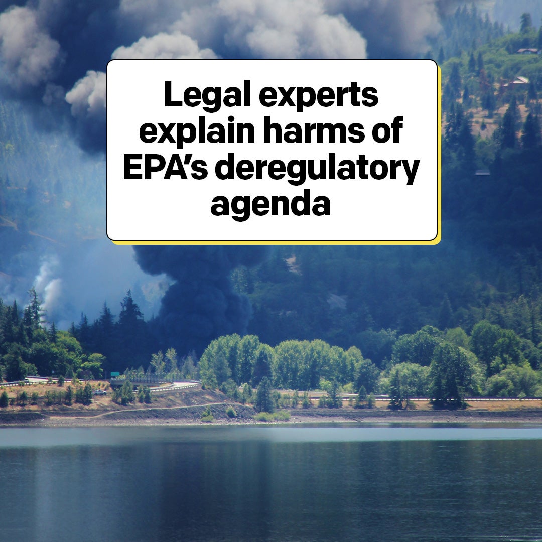 Legal Experts Explain the Harms of EPA's Deregulatory Agenda - Earthjustice